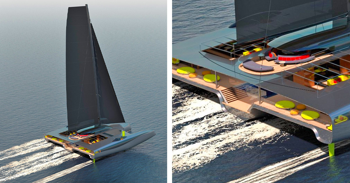 This 130 Foot Wide Trimaran Is Designed To Be World's First Zero ...