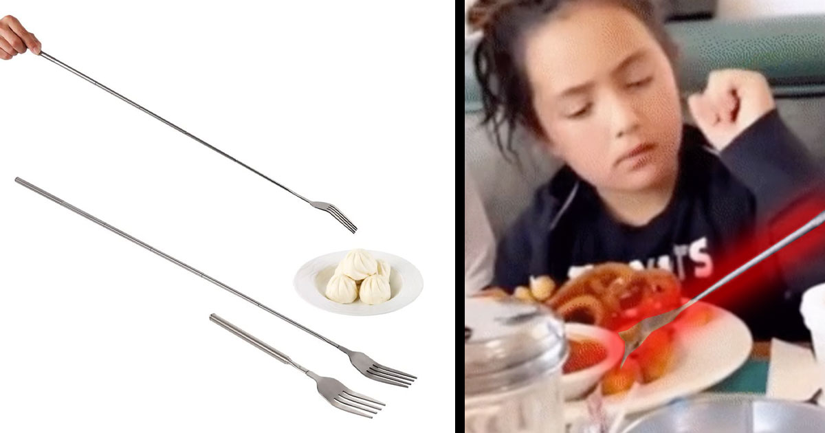 This Giant Telescoping Fork Is Perfect For Claiming Your Dad Tax