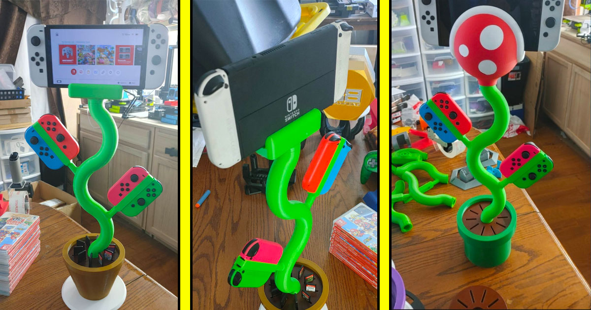 This Mario Piranha Plant Switch Charger Stand Is Perfect For Nintendo ...