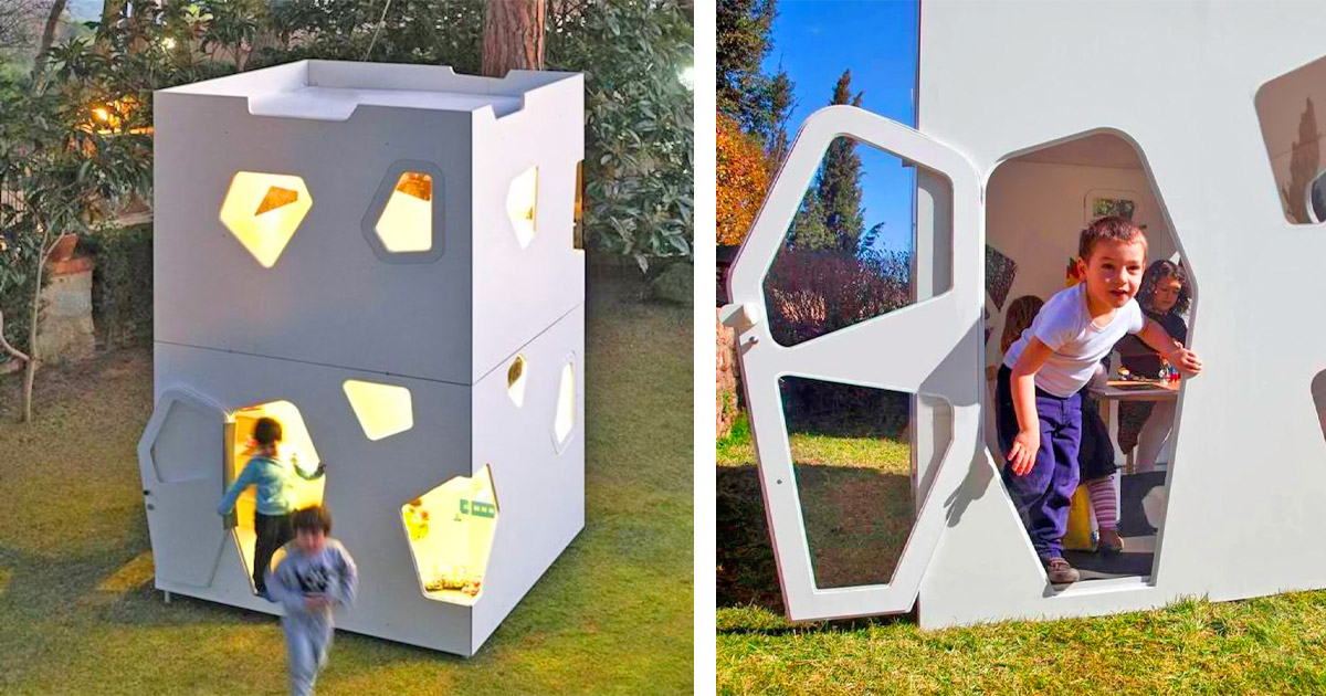 This Modern Design Kids Playhouse Is The Ultimate Outdoor Play Area