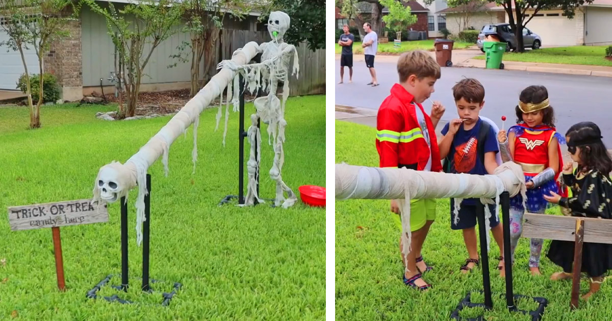 Someone Made a Creepy Halloween Candy Slide For Social-Distanced Trick ...