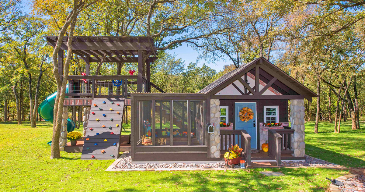 The Ultimate She Shed With Attached Kids Play Area