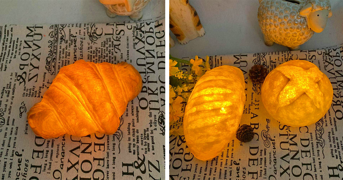 These Crescent and Dinner Roll Lamps Make The Perfect Night-Light For ...