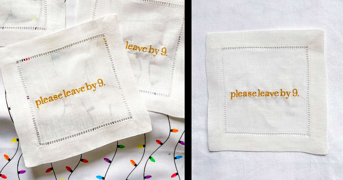 These 'Please Leave By 9' Party Napkins Are Here For When You Just Have ...