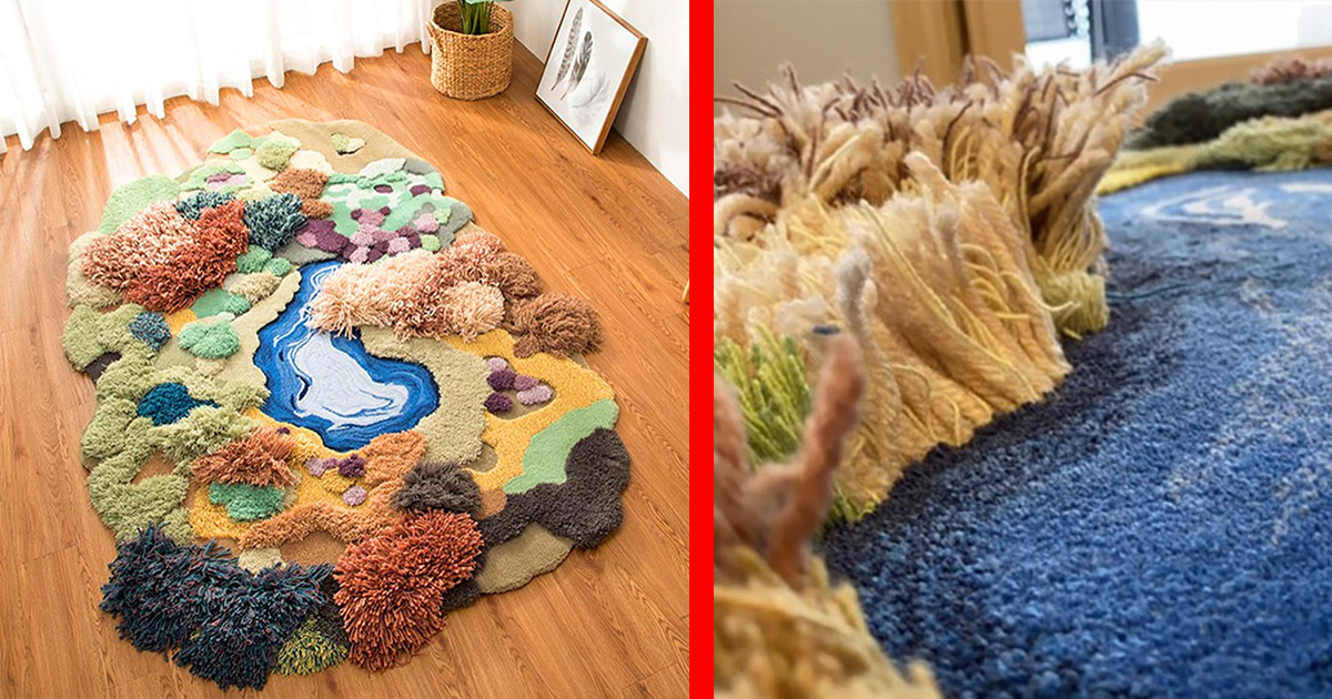 These Super Cute 'Little Forest' 3D Rugs Are The Ultimate Playroom Rug