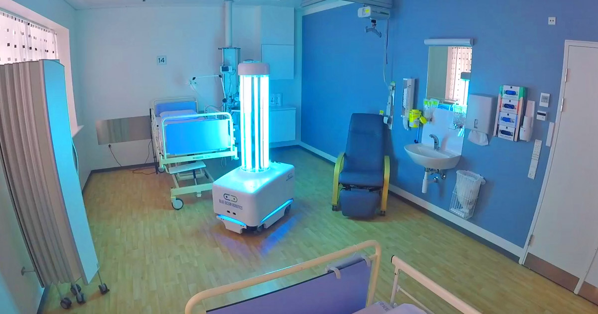 This Bacteria-Killing Robot Disinfects Hospital Rooms Autonomously