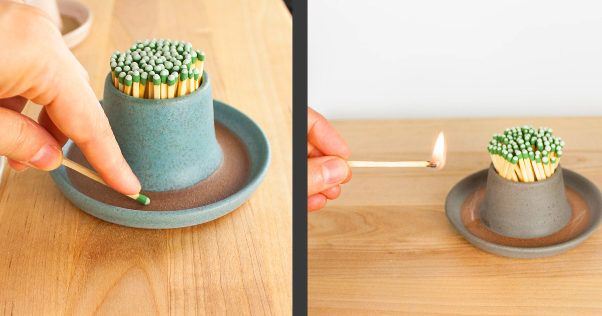 This Incredible Match Cup Has a Match Striker Right On It For Quick ...