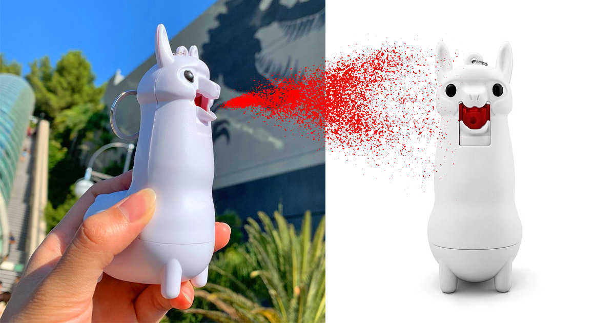 This Pepper Spray Spitting Llama Keychain Might Be The Cutest Way To ...