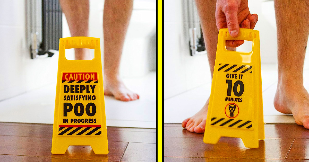 This Poo in Progress Caution Sign Is a Hilarious Warning Sign for Your ...