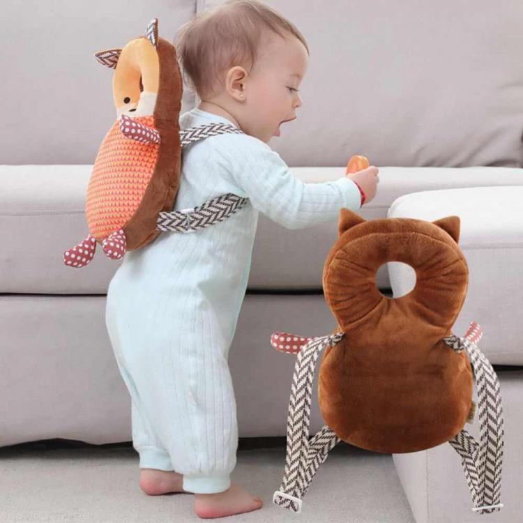 These Animal Shaped Baby Backpacks Protect Babies Heads If They Fall Over