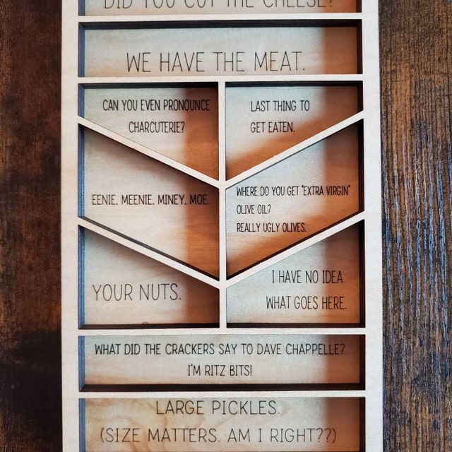 This Funny Snack Charcuterie Tray Has Hilarious Phrases Under Each Snack
