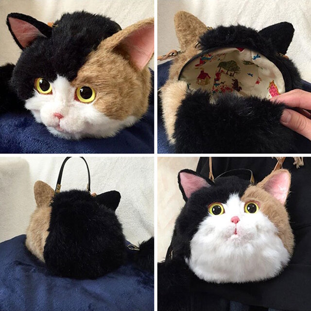 Realistic Cat Hand Bags