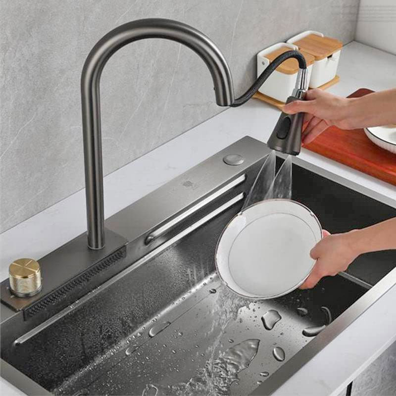 This Waterfall Kitchen Sink Might Be The Ultimate Modern Kitchen Accessory This Waterfall Kitchen Sink Might Be The Ultimate Modern Kitchen Accessory