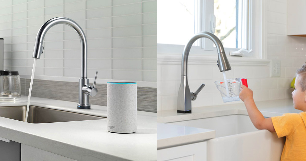 Voice-Activated Smart Water Faucet Pours Perfectly Measured Water