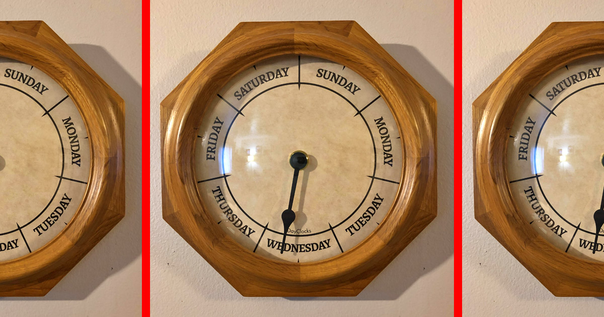 This Day of Week Clock Is Perfect For Retired People
