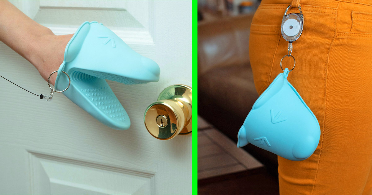 Would You Wear a Portable Retractable Safety Mitt To Help You Not Touch ... Would You Wear a Portable Retractable Safety Mitt To Help You Not Touch ...