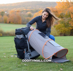 The Backpack Bed: A Backpack That Turns Into a Bed With Solar Panels