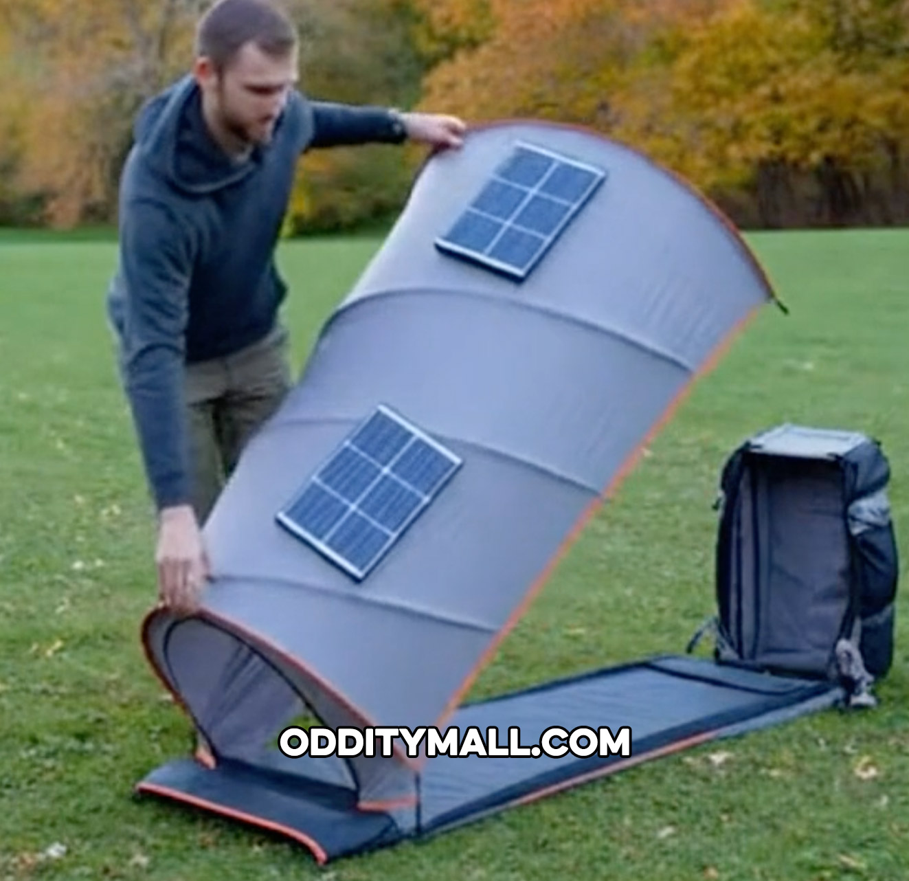 The Backpack Bed: A Backpack That Turns Into a Bed With Solar Panels